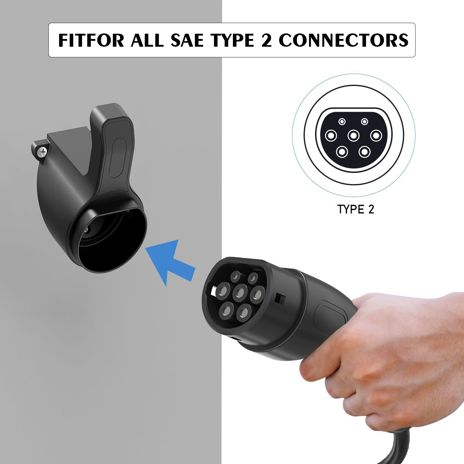 Type2 EV Charging Cable Hook – New energy vehicle charging gun & cable ...